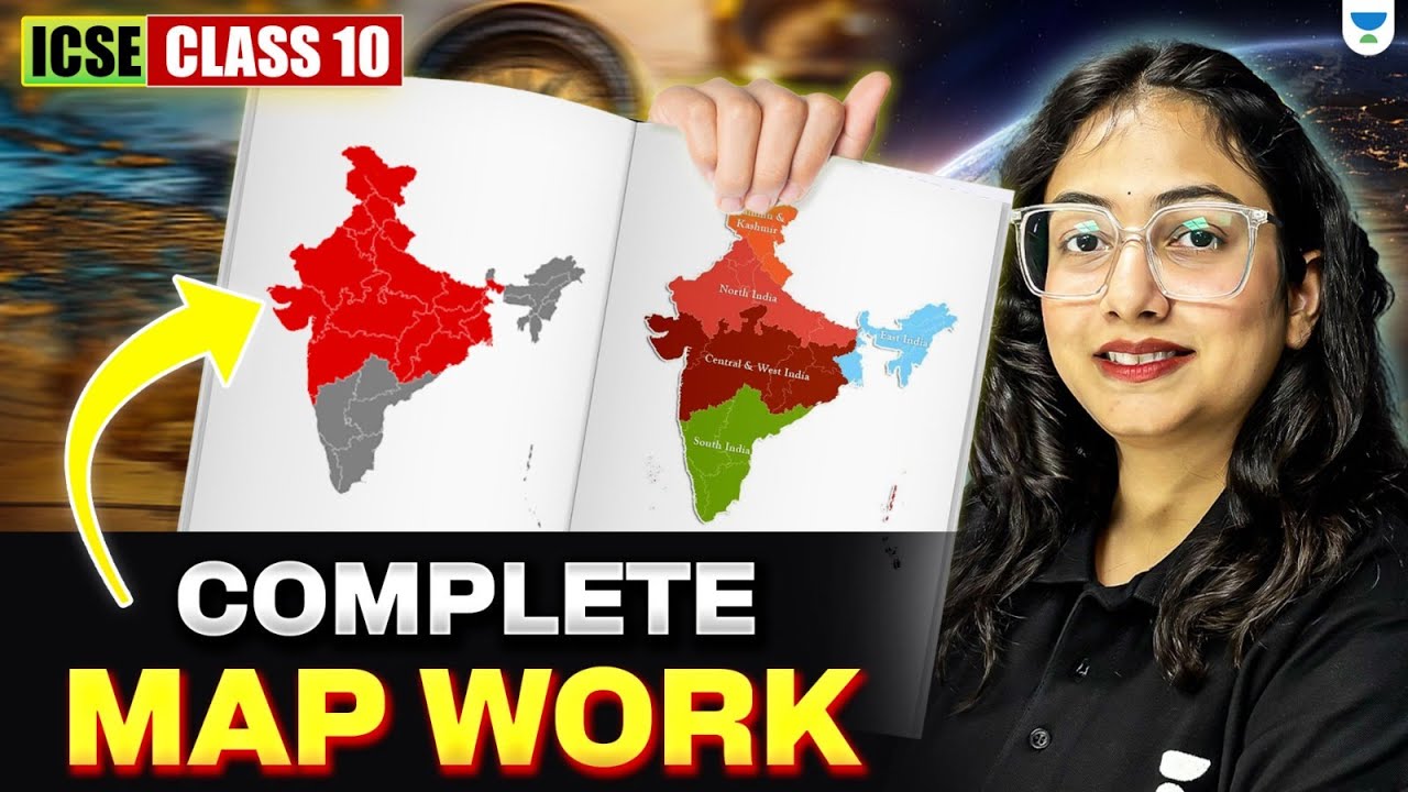 Map Work | ICSE Class 10 | Geography | Boards 2026 | Supriya Ma’am ...