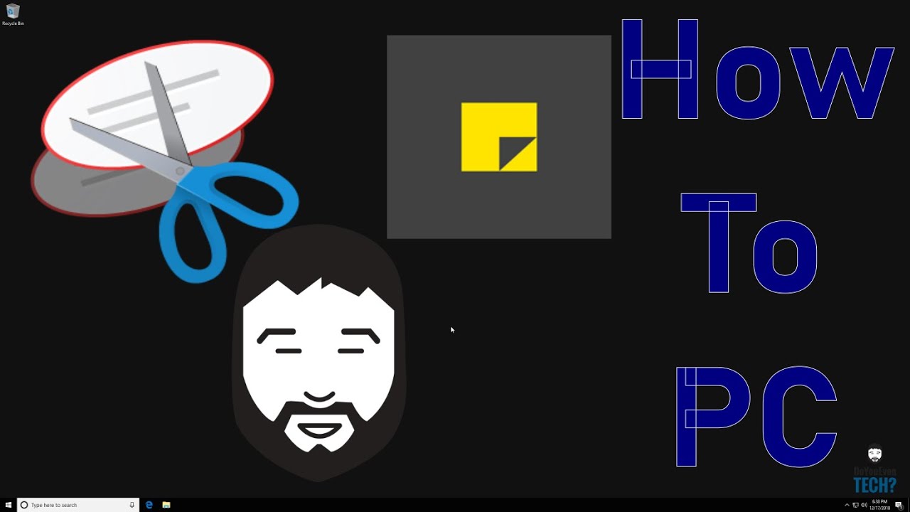 How to PC - Snipping Tool Sticky Notes - YouTube