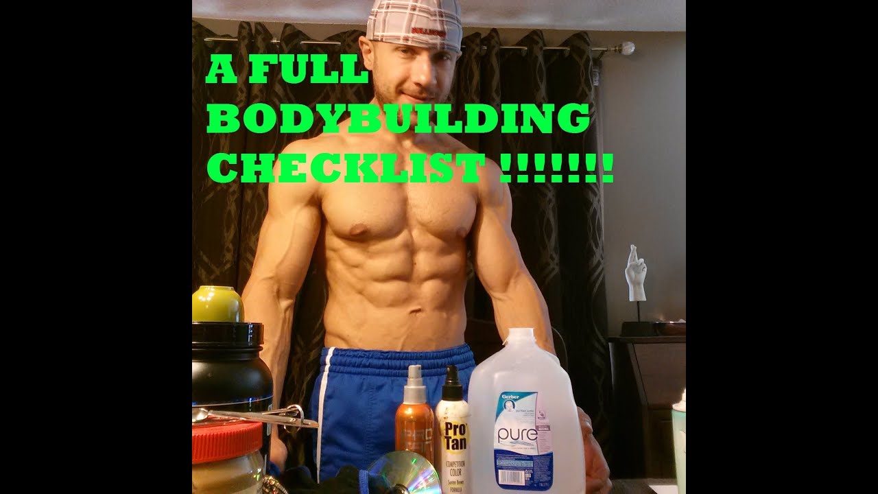 BODYBUILDING CHECKLIST - YouTube