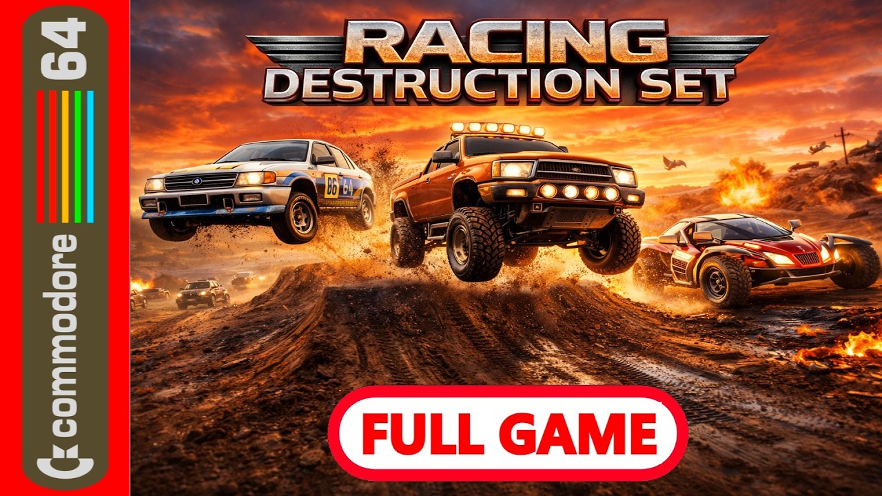 🔴Racing Destruction Set (1985) – Full Gameplay | No Commentary ...