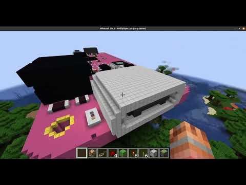 Giant Pink Feather Microcontroller Inside of Minecraft powered by CircuitPython - YouTube