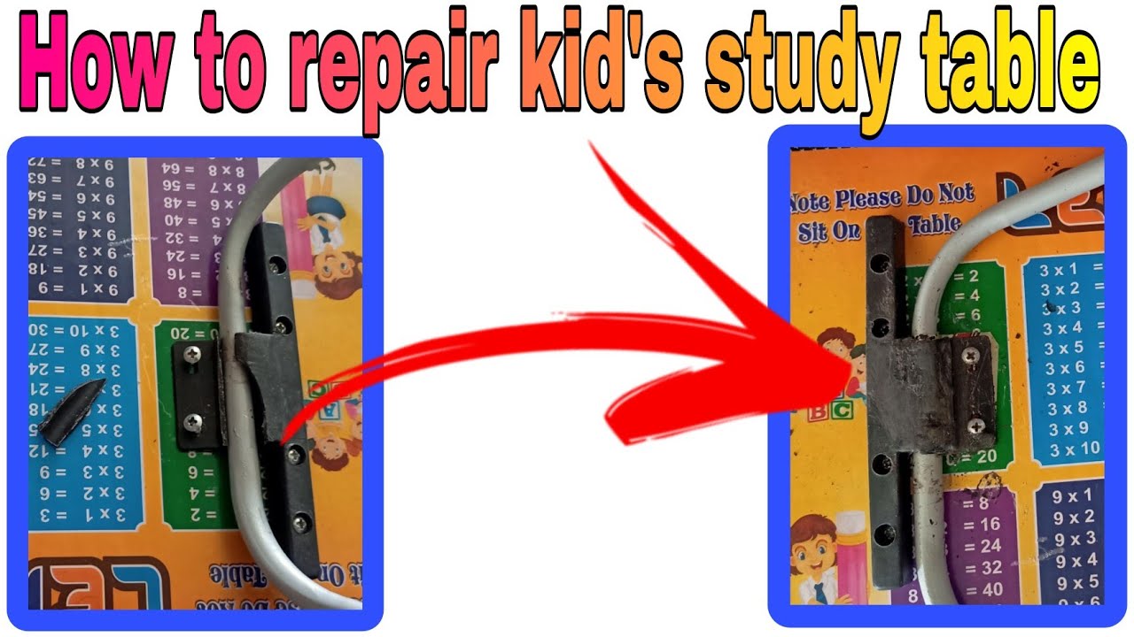 how to repair study table || Study table repairing at home - YouTube