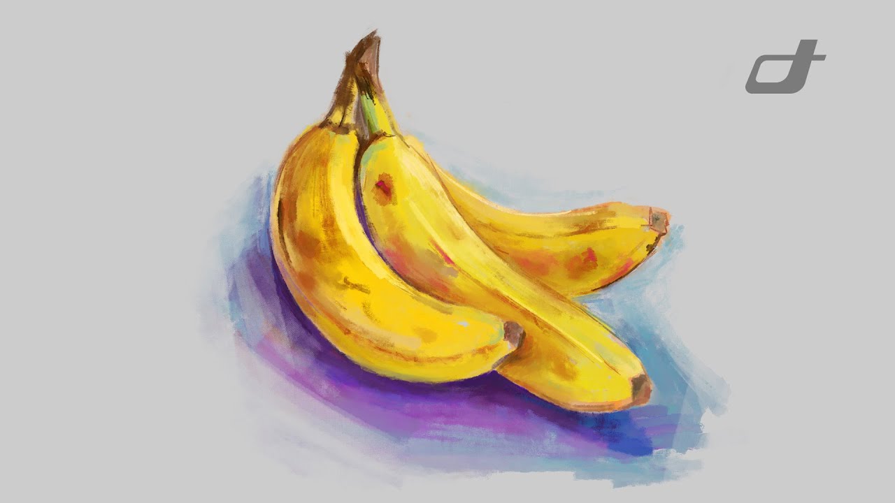 Digital Art Showcase: Creating a Bananas Drawing on iPad with Procreate ...