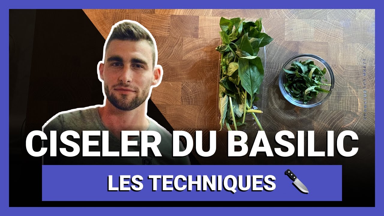 🌿 Comment ciseler / couper du basilic rapidement - YouTube
