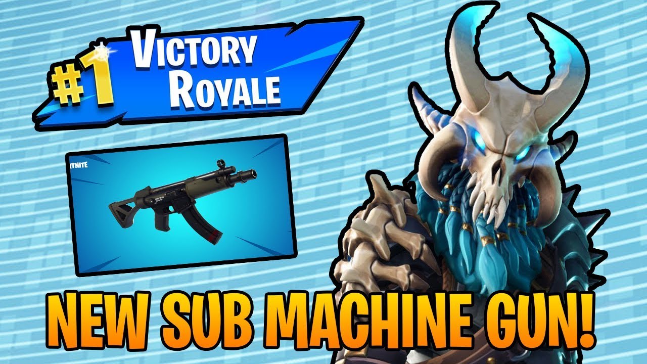 NEW SMG Submachine Gun Gameplay | Fortnite Battle Royale - YouTube