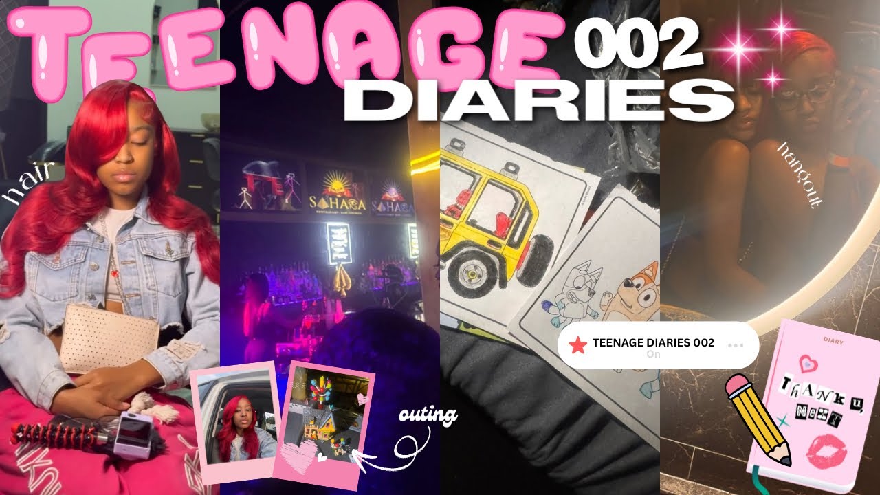 TEENAGE DIARIES 002 ☆ MAINTENANCE VLOG | hair , hanging out w friends ...