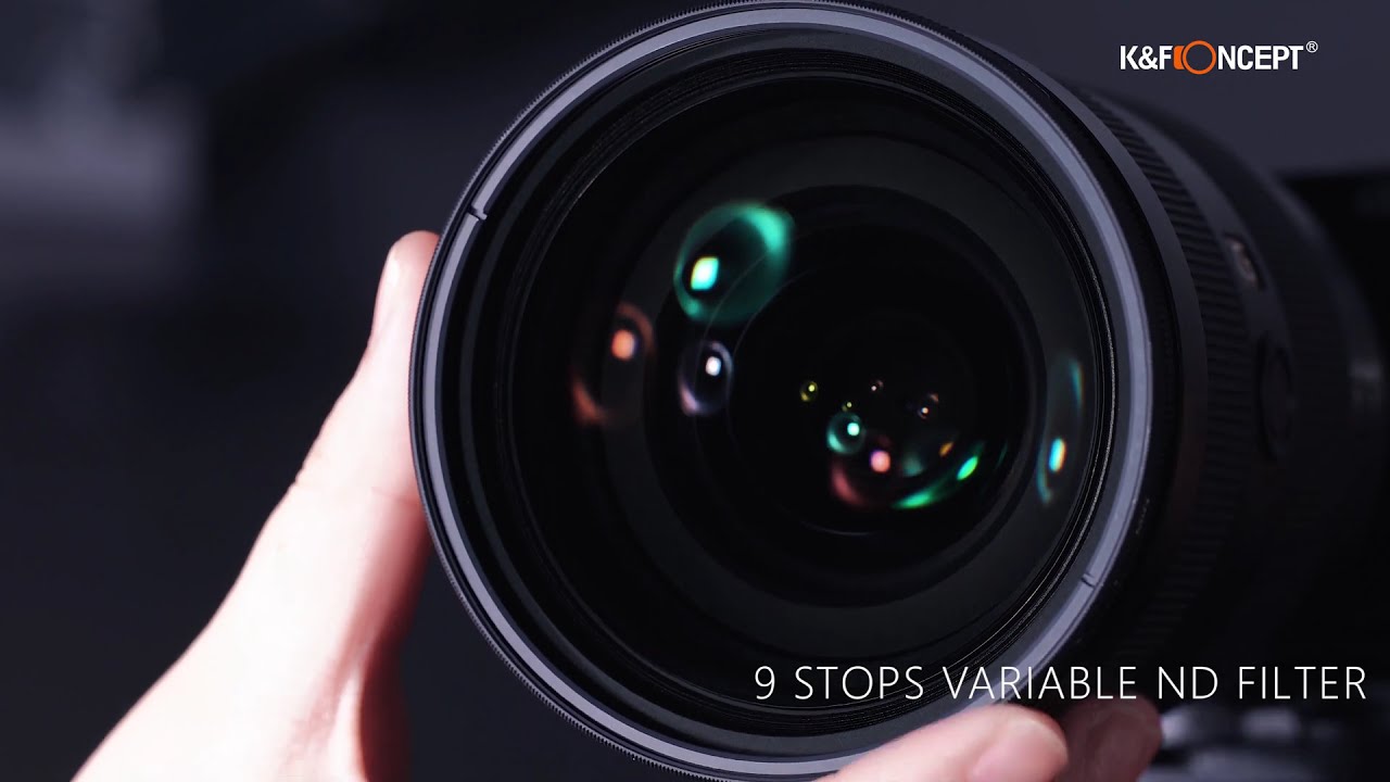 K&F Concept ND2 to ND400 Variable Neutral Density ND Filter - YouTube