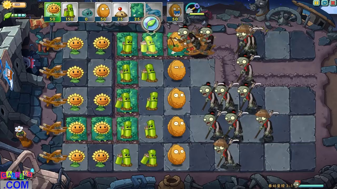 Plants vs Zombies Every Bruce Bamboo Power Up | Gaming World - YouTube