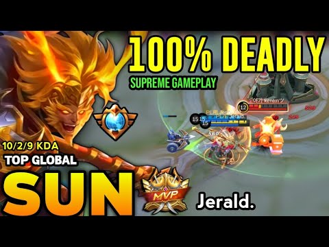 SUN BEST BUILD 2023 | TOP GLOBAL SUN GAMEPLAY | MOBILE LEGENDS - YouTube
