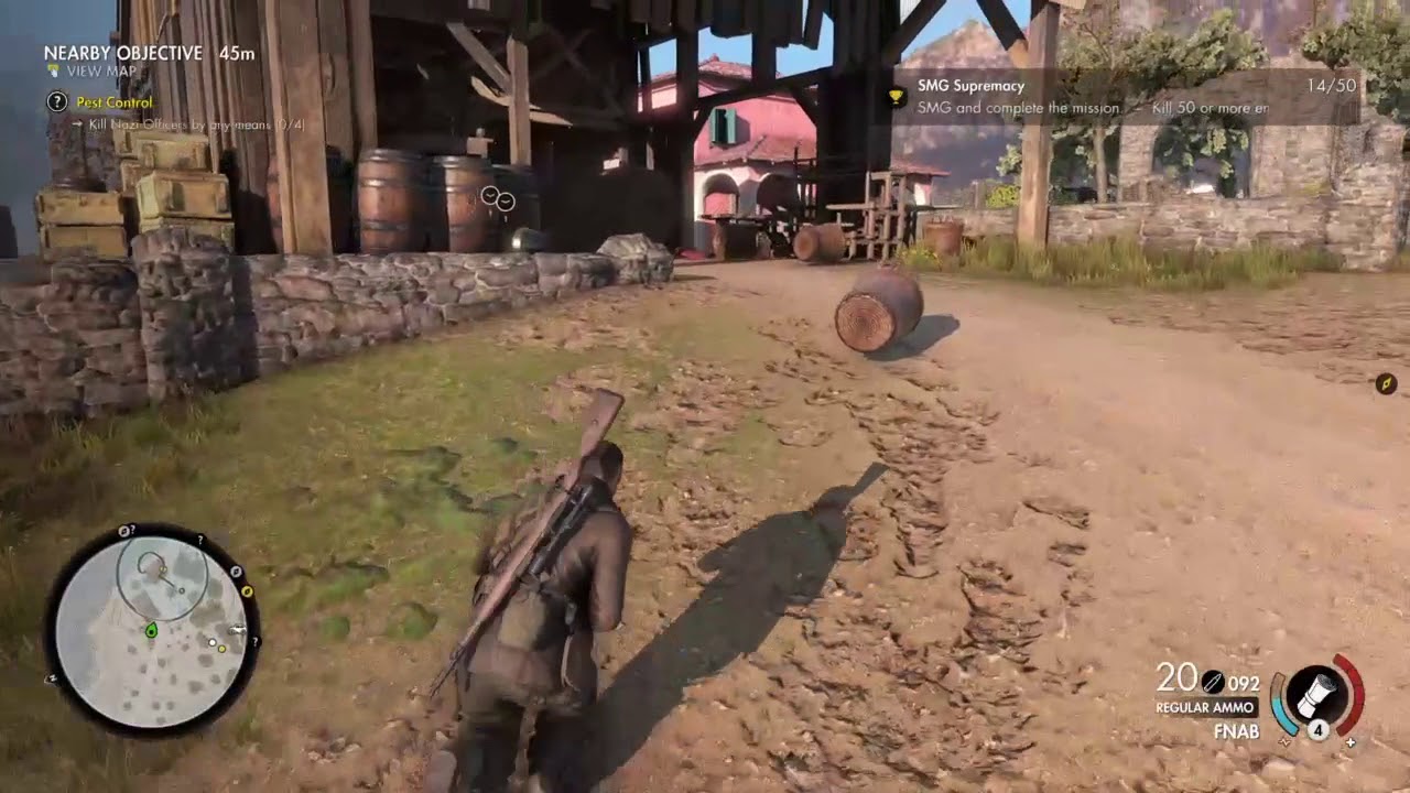 Sniper Elite 4 - 50 SMG Kill Challenge - YouTube