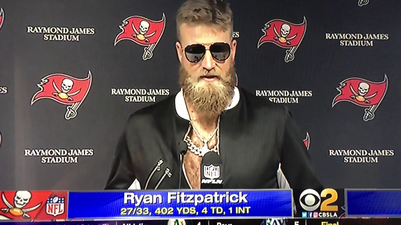 Tampa Bay Ryan Fitzpatrick (Hilarious) - YouTube