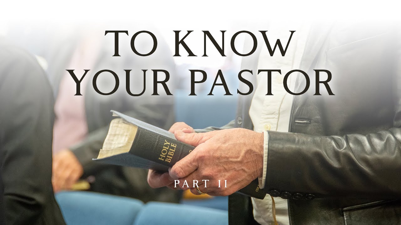 To Know Your Pastor - Part II - Pastor Keith Harrison - YouTube