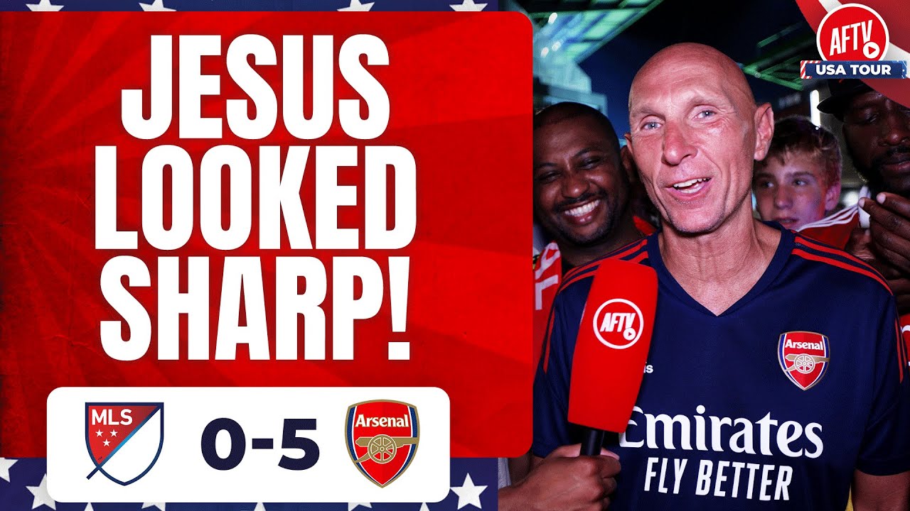 MLS All-Stars 0-5 Arsenal | Jesus Looks So Sharp! (Lee Judges) - YouTube