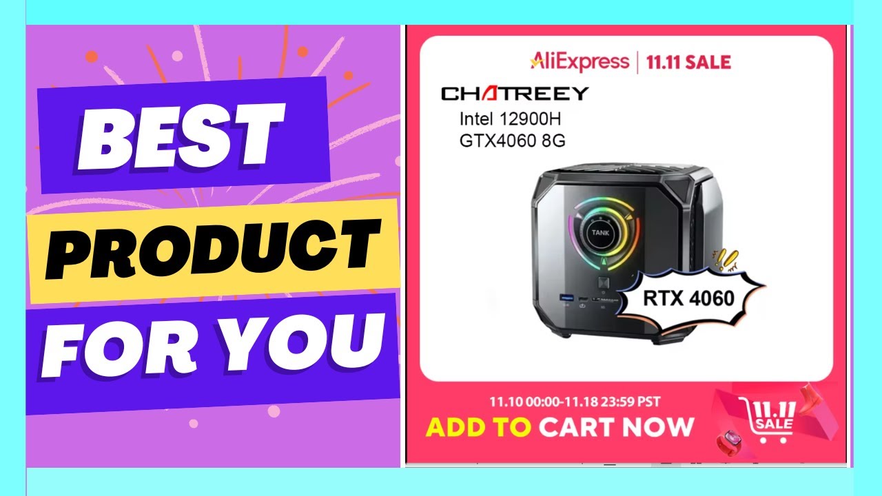 Chatreey TANK Gaming Mini PC - YouTube