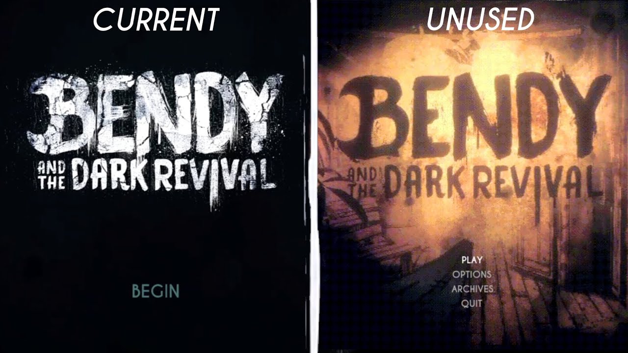 I recreated the unused menu of Bendy and the Dark Revival (Concept ...