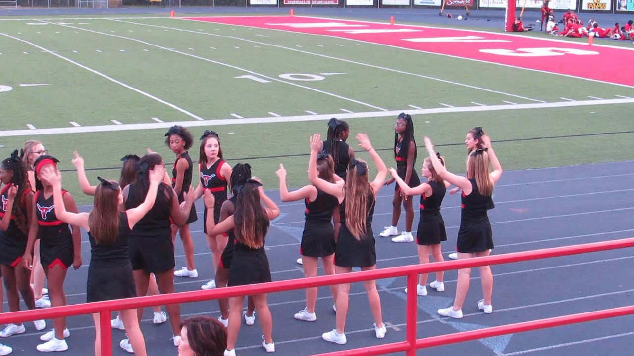 MJHS Cheer #5 and band - YouTube