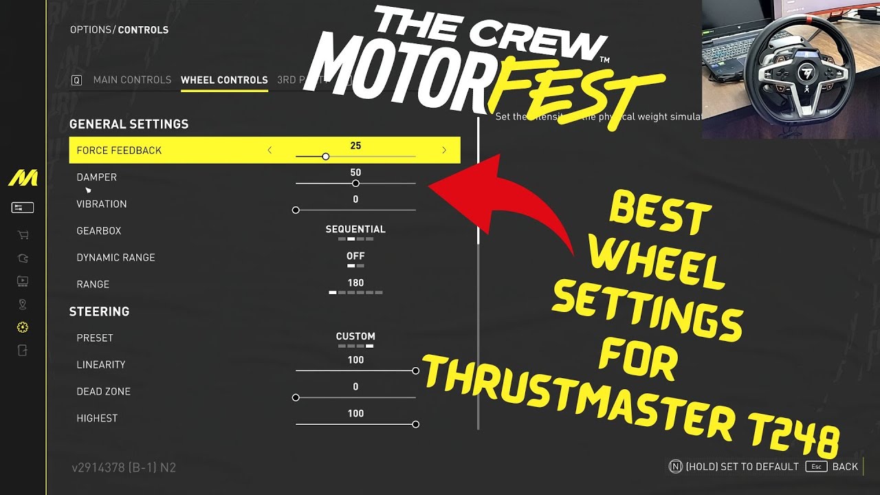 The Ultimate Thrustmaster T248 Wheel Setup for The Crew Motorfest - YouTube