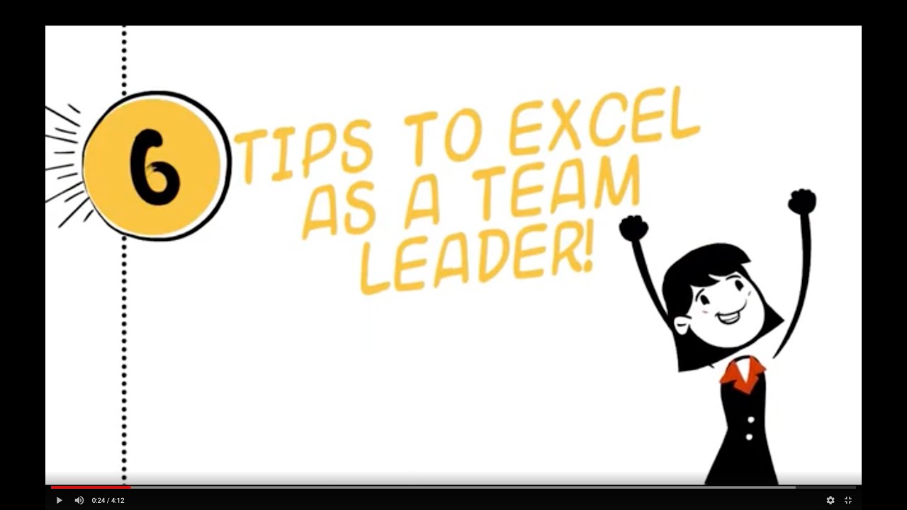 6 Tips To Excel As A Team Leader - YouTube