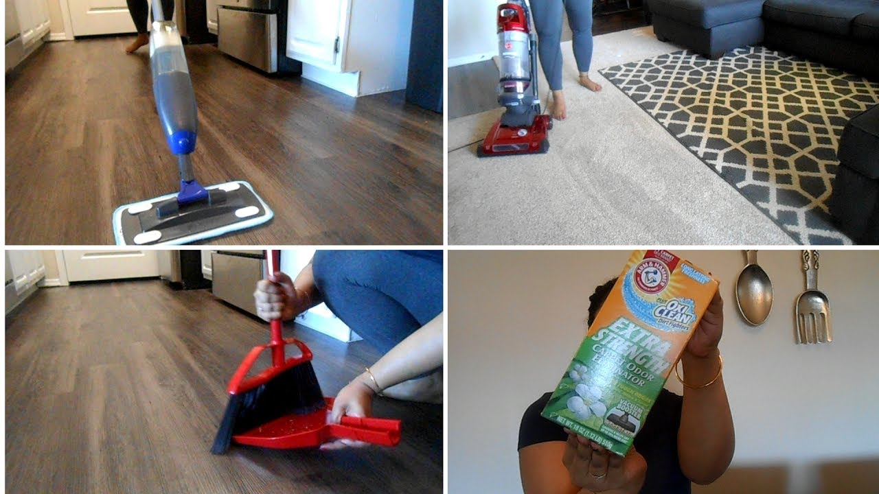 CLEAN WITH ME!!FLOOR CLEANING AND CARPET CLEANING ROUTINE!! - YouTube