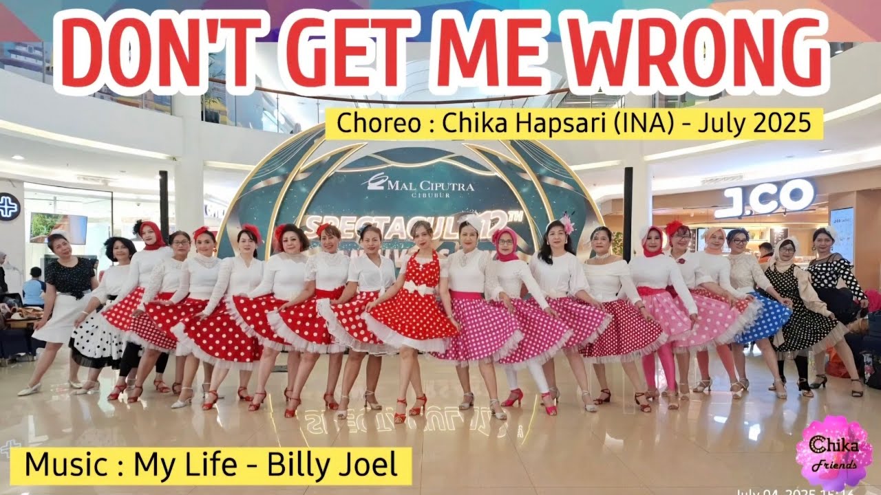 DON'T GET ME WRONG | Line Dance | Choreo : Chika Hapsari (INA) - YouTube