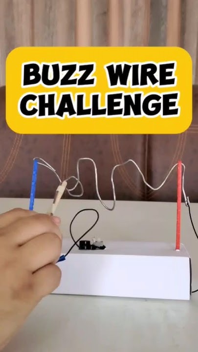 Buzz Wire Challenge⚡💯 #buzzwire #arduinoproject #stem #buzzwiregame # ...