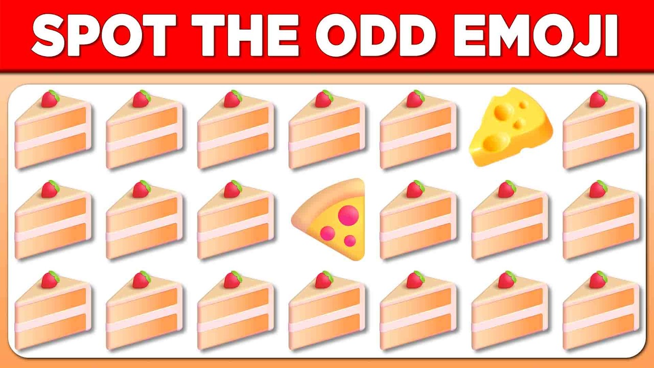 Can You Spot the Odd Food Emoji One Out? 🍕🔍 - YouTube