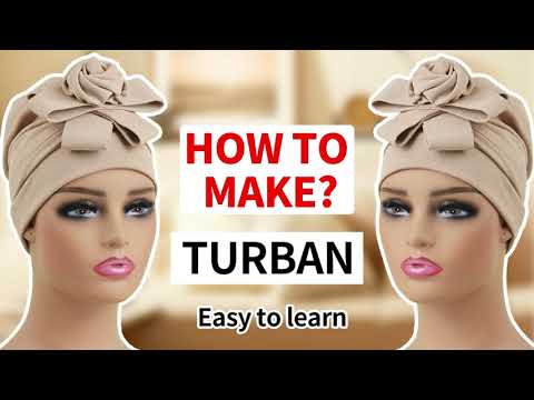An easy way to sew a handmade turban hat!