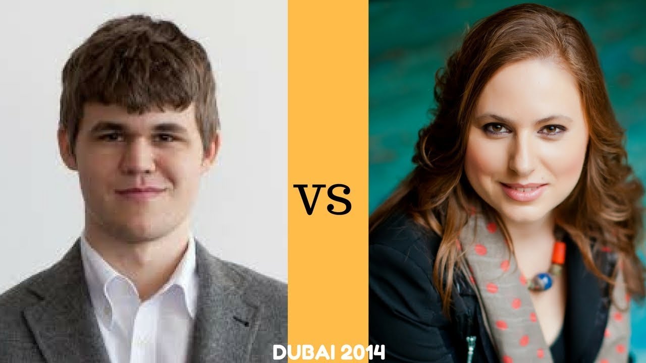 Magnus Carlsen Vs Judit Polgar | Blitz Chess Dubai 2014 - YouTube