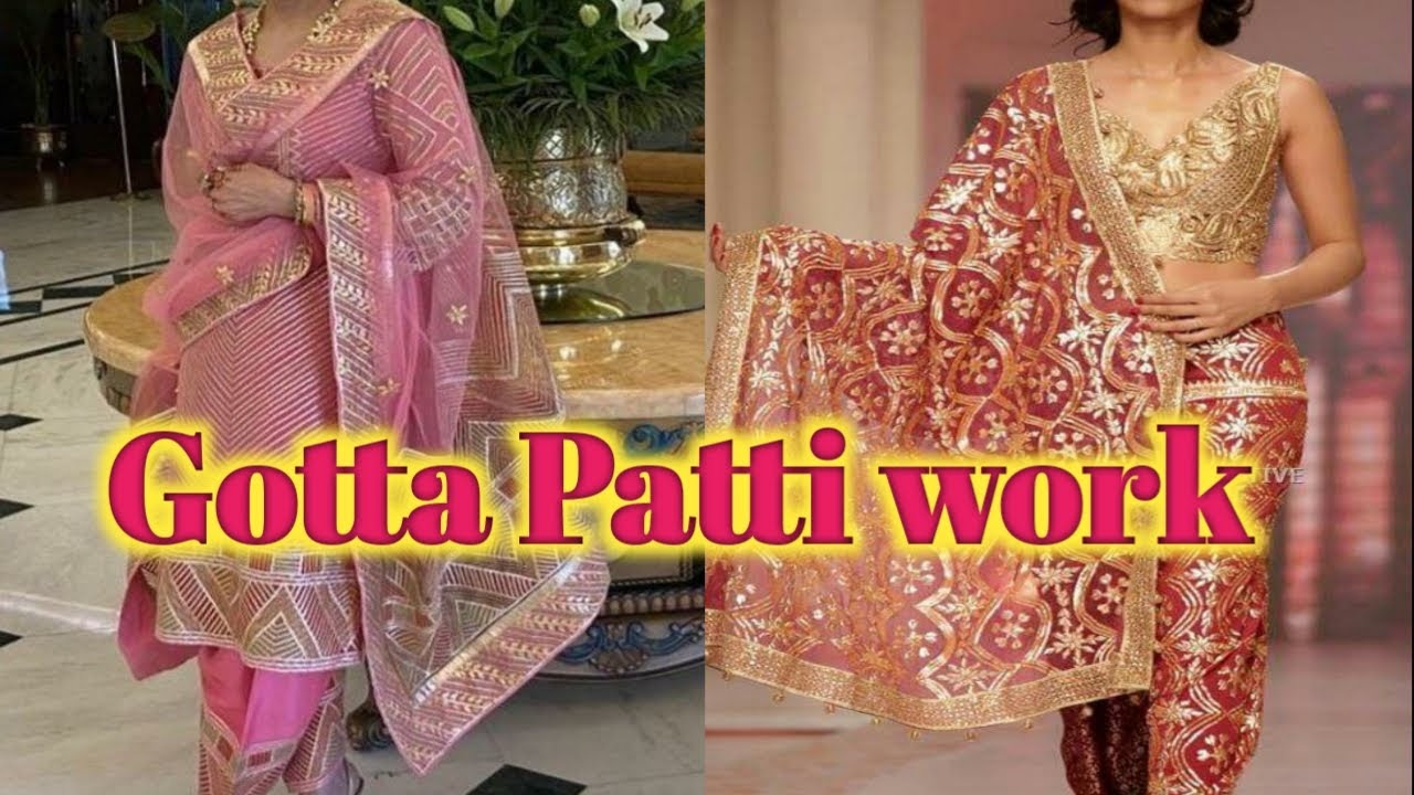 Pakistani Gota Patti Dress Design | Gotta Patti Work Designs ...