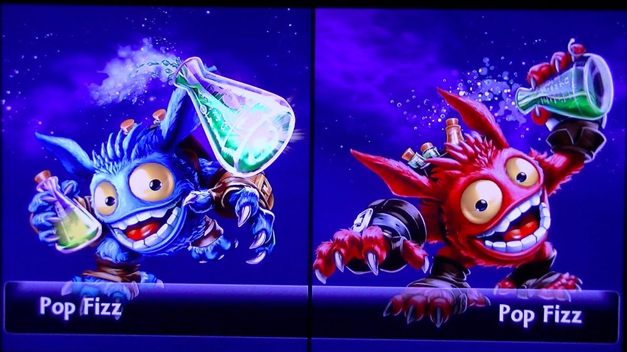SKYLANDERS GIANTS LIGHTCORE POP FIZZ VS PUNCH POP FIZZ - YouTube