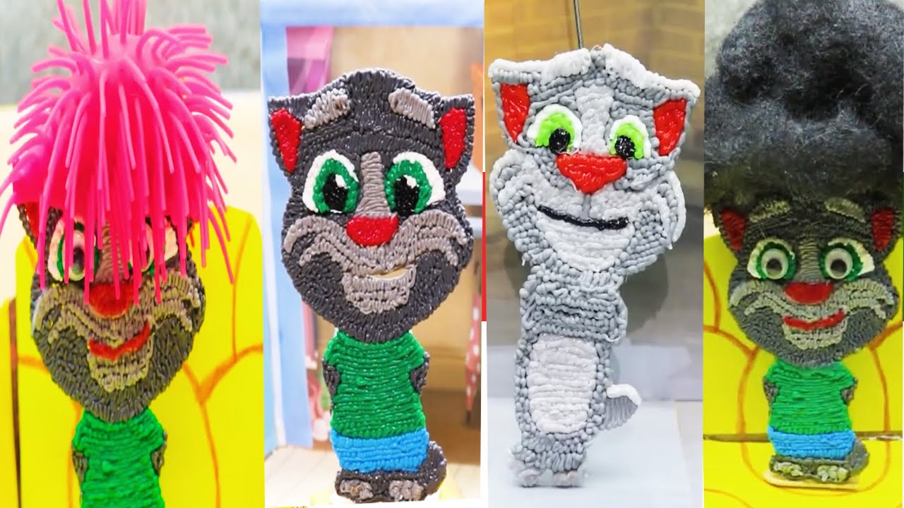 DIY 3d pen drawing Talking Tom, Ben, Angela, Ginger, Hank - YouTube
