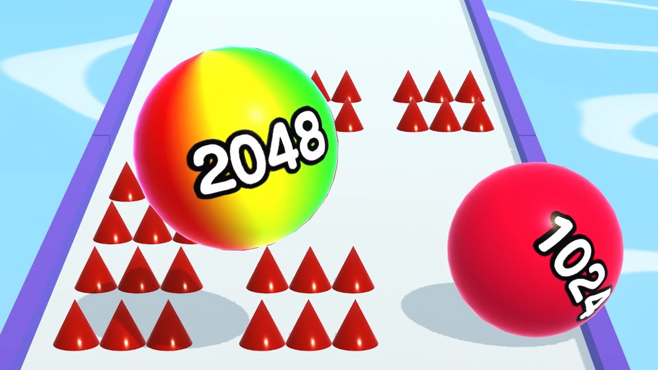 Ball Run 2048 - All Levels Gameplay Android, iOS ( Levels 2450 ) - YouTube