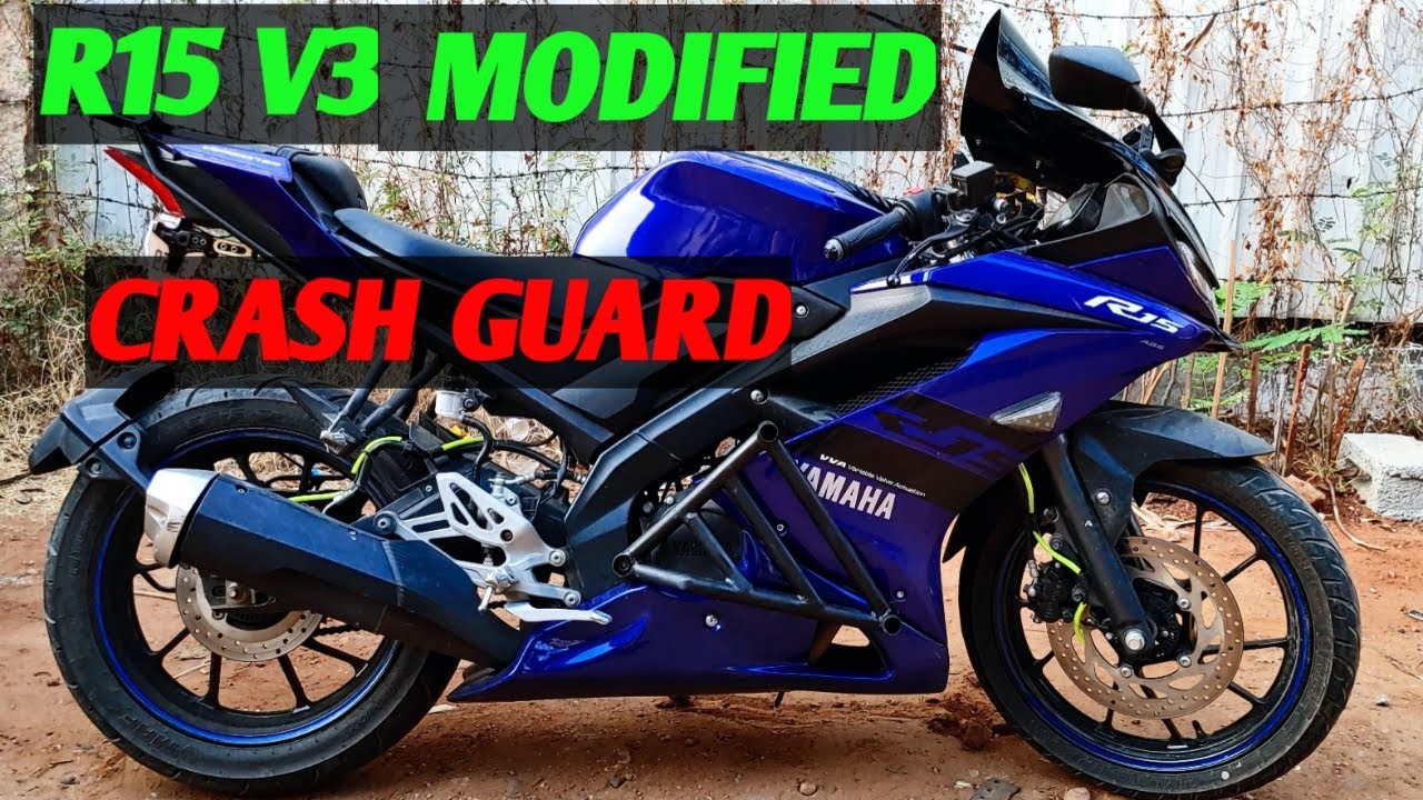 R15 V3 | MODIFIED | CRASH GUARD | FITTING | TAMIL - YouTube
