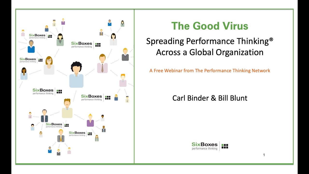 THE GOOD VIRUS: Spreading Performance Thinking Across a Global ...