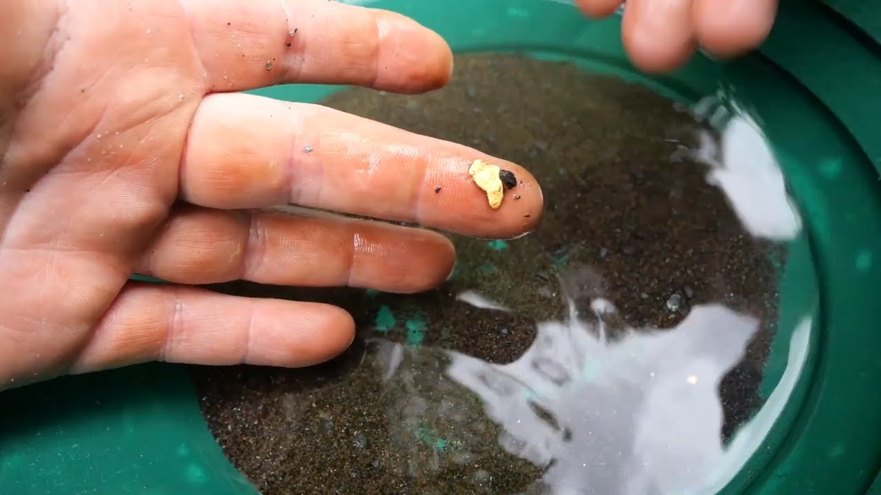 Digging for gold on broad brook in plymouth VT Big flake of gold found ...