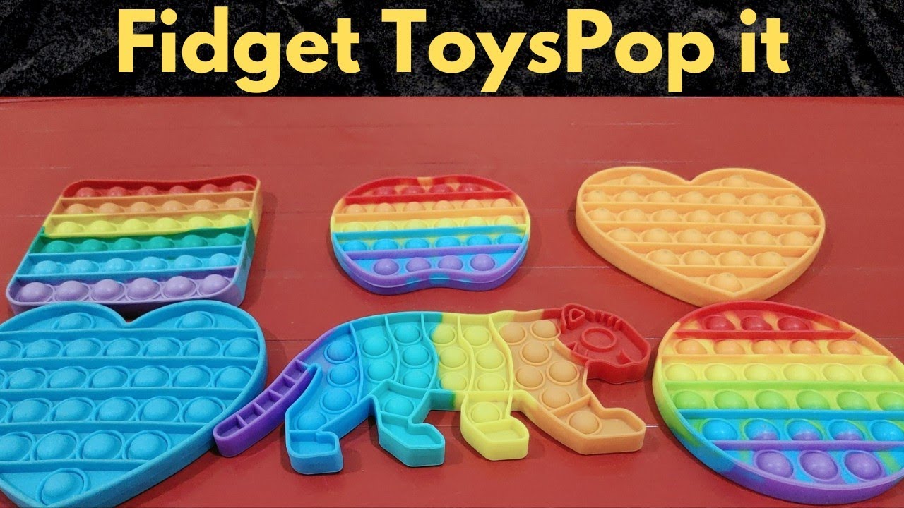 Fidget Toys Pop it Collection ASMR | Rainbow challenges DIY ...