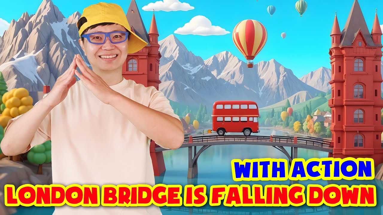 London bridge is falling down with Action | Song for Children | Super ...