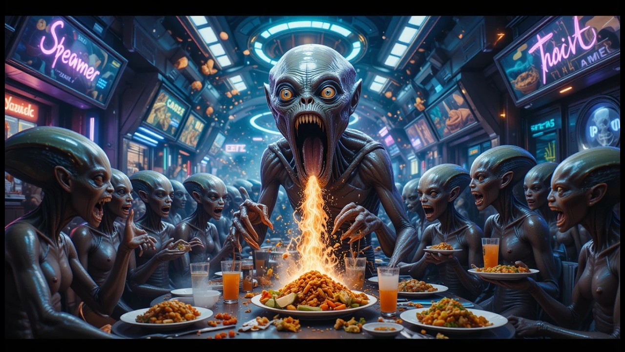 🤯 Alien Café in Chaos After Tasting Human Food—What Happened Next ...