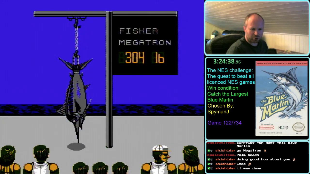 NES Challenge: Game#122: The Blue Marlin(part 2) - YouTube