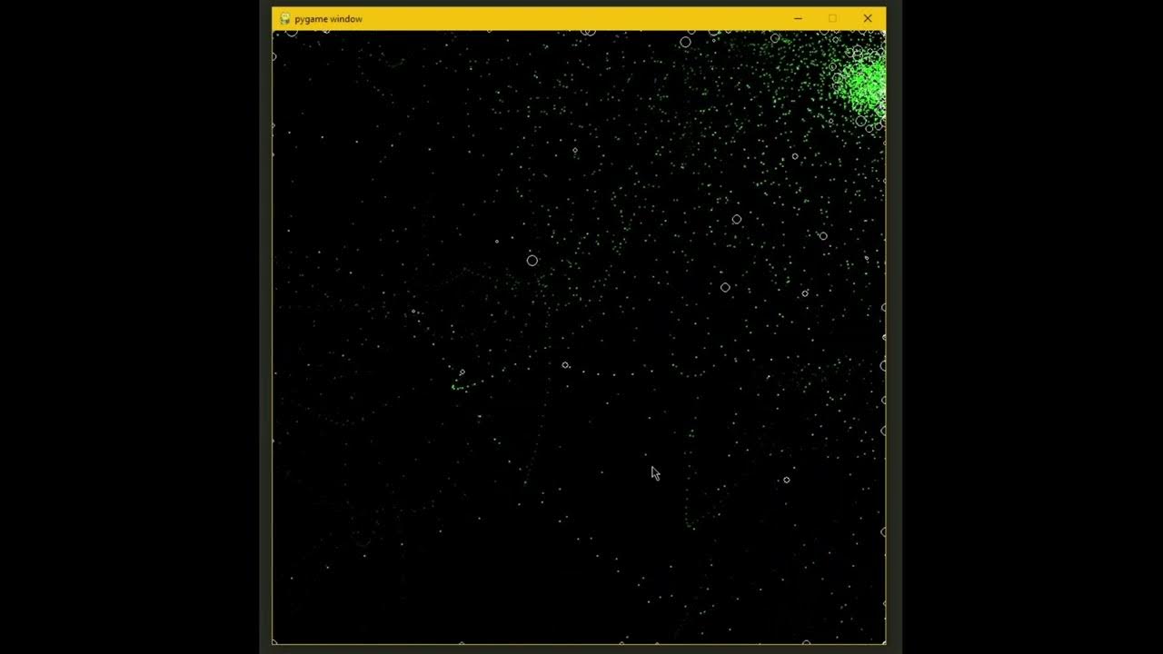 Pygame space simulation - YouTube