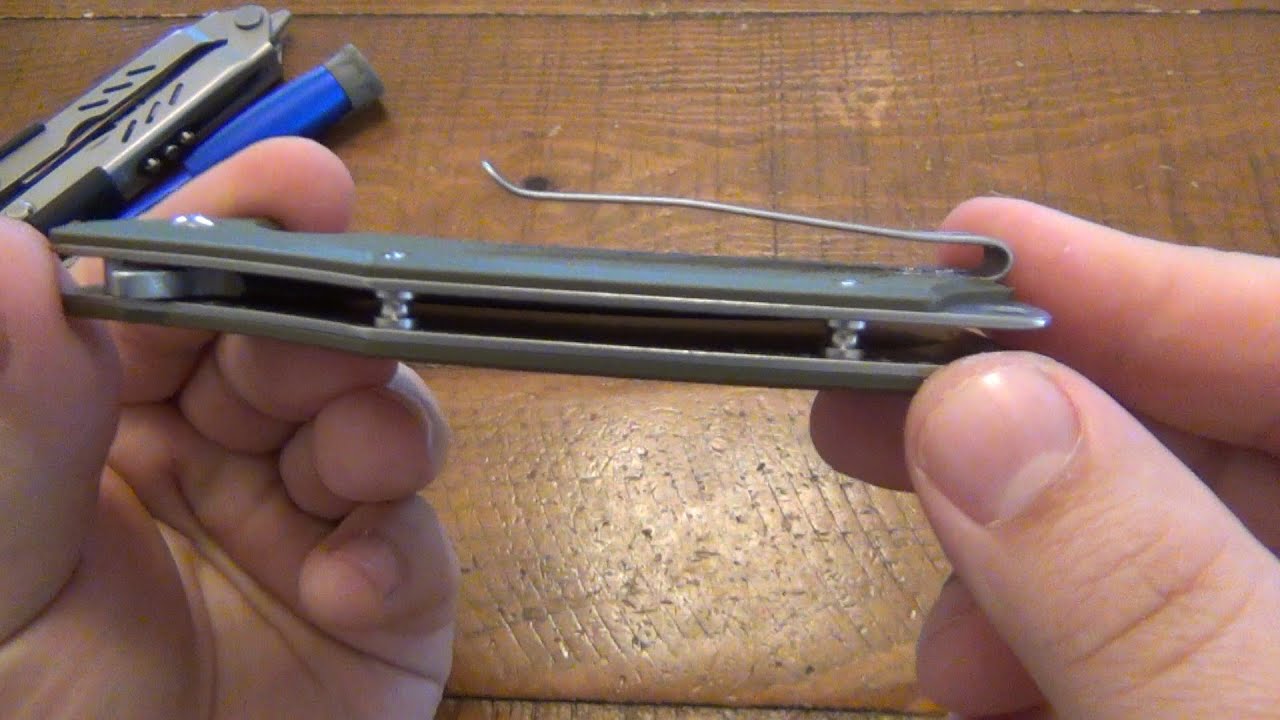 How To Fix A Bent Deep Conceal Pocket Clip On A Knife... - YouTube