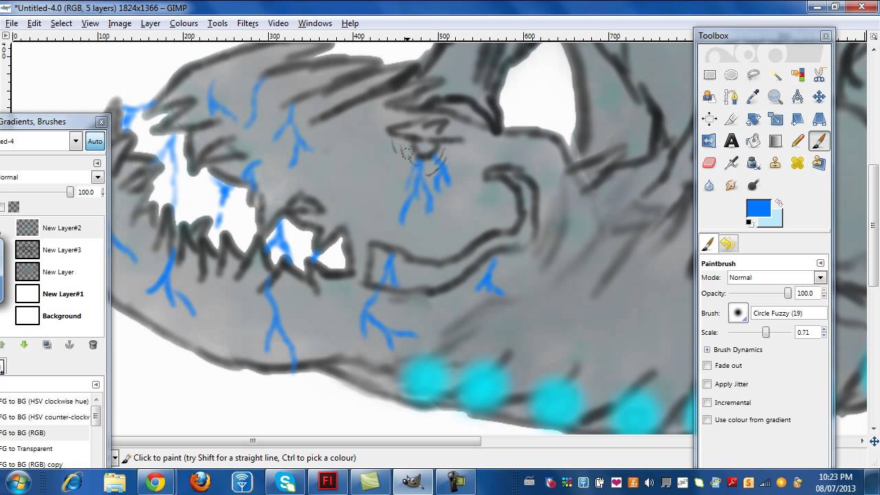 pacific rim oc kaiju razorback speed paint - YouTube
