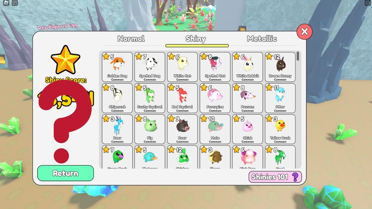 FULL SHINY INDEX! | Collect All Pets - YouTube