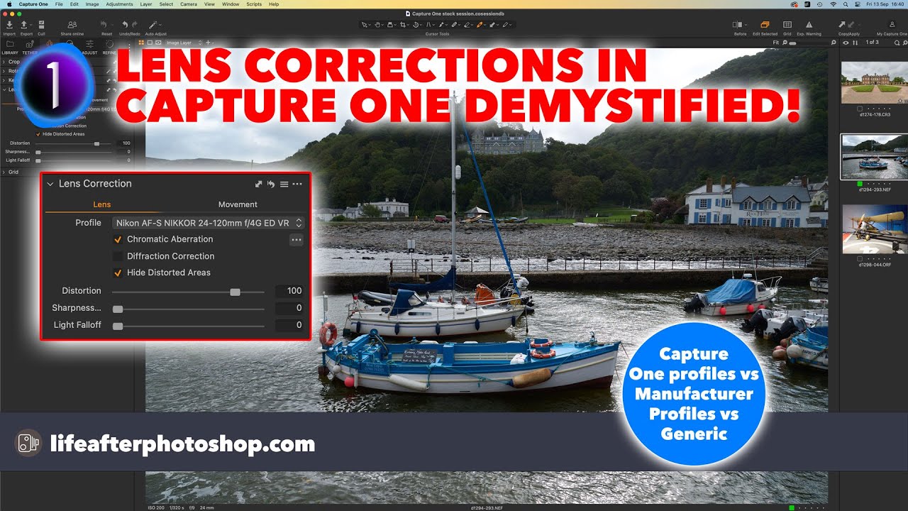 Capture One lens correction profiles demystified - YouTube