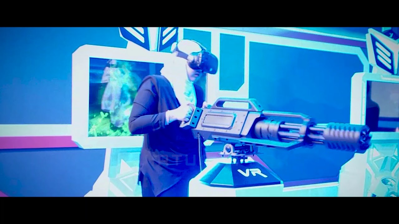 VR Gatling Gun at D-Virtual Park, Kota Samarahan - YouTube