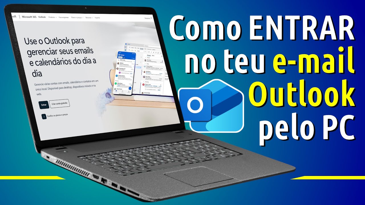 Como ENTRAR no teu e-mail Outlook pelo Computador - Passo a Passo - YouTube