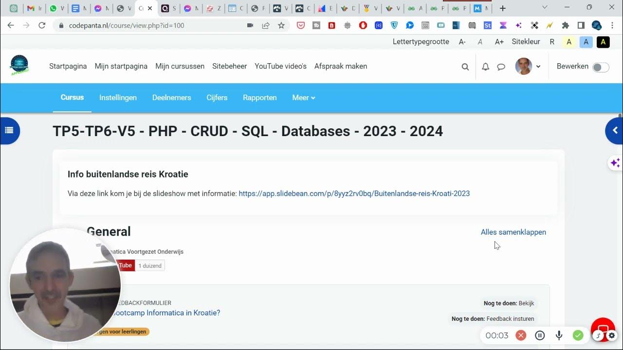 Les SQL - deel 1 - TP5 TP6 V5 PHP CRUD SQL Databases 2023 - 2024 - YouTube