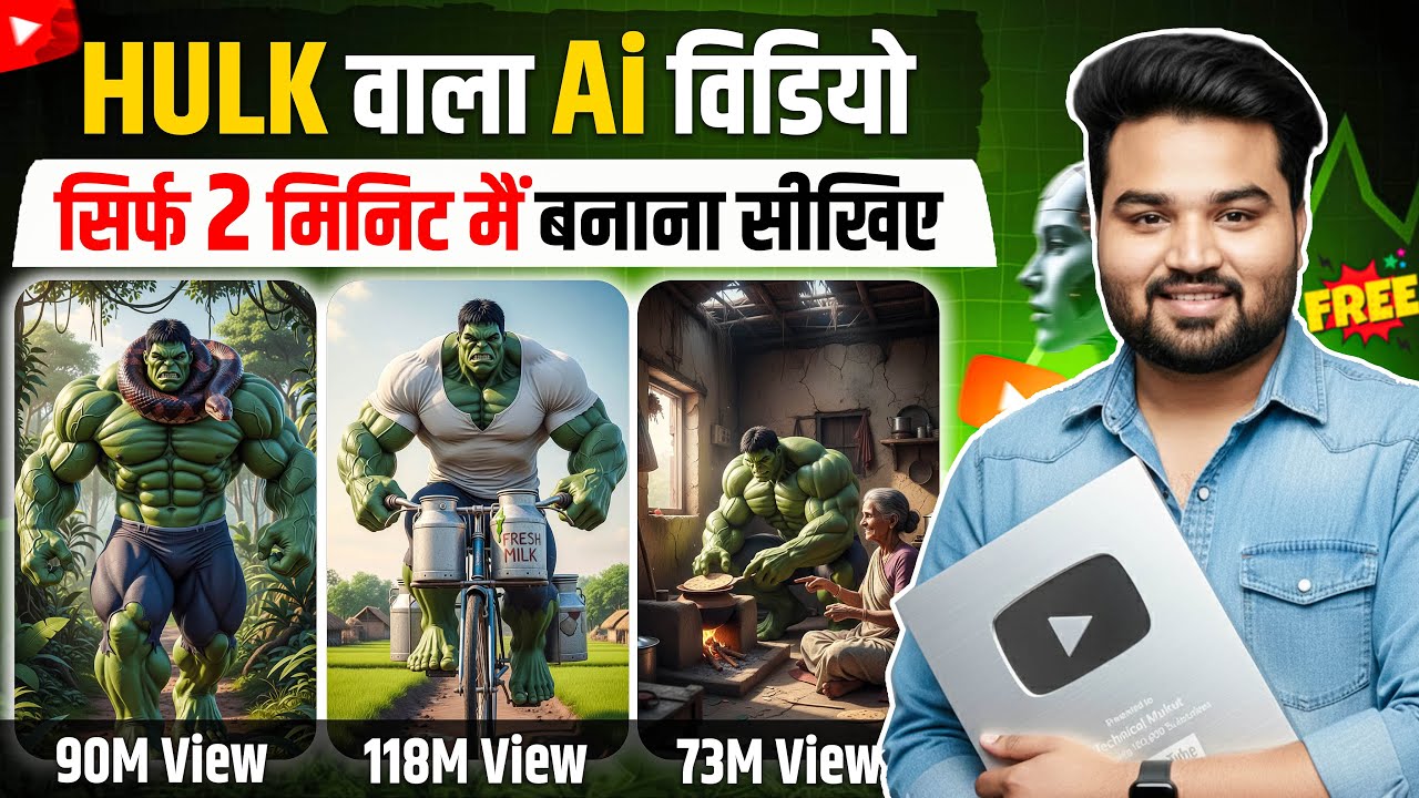 How to Create Perfect HULK AI Videos | Hulk Badmash Style AI Video ...