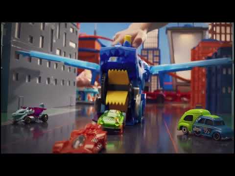 Hot Wheels City Dual Ultimate Dragon 🐉 Transporter Speed Snap🫰Commercial