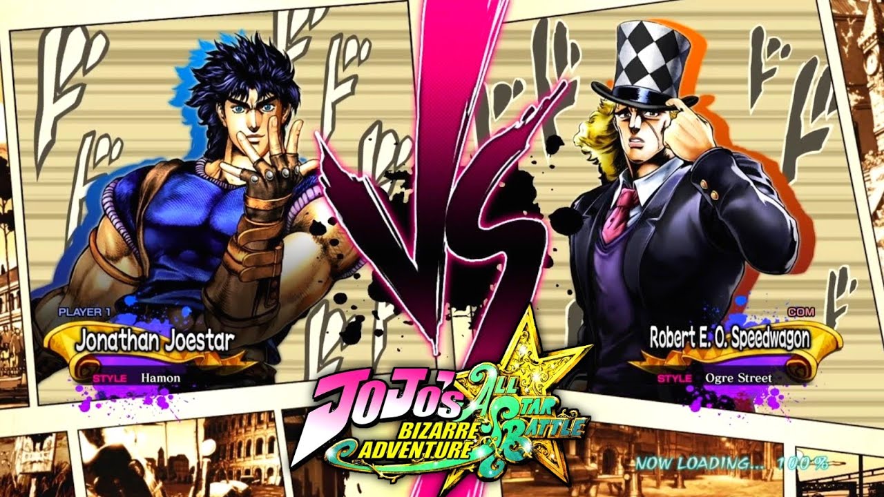 Jonathan Joestar Vs Robert E.O.Speedwagon JoJo's Bizarre Adventure All ...